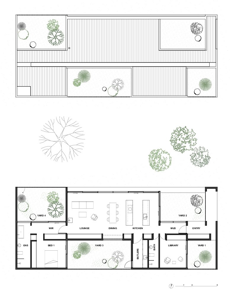 archiweb.cz - Dům s pěti atrii