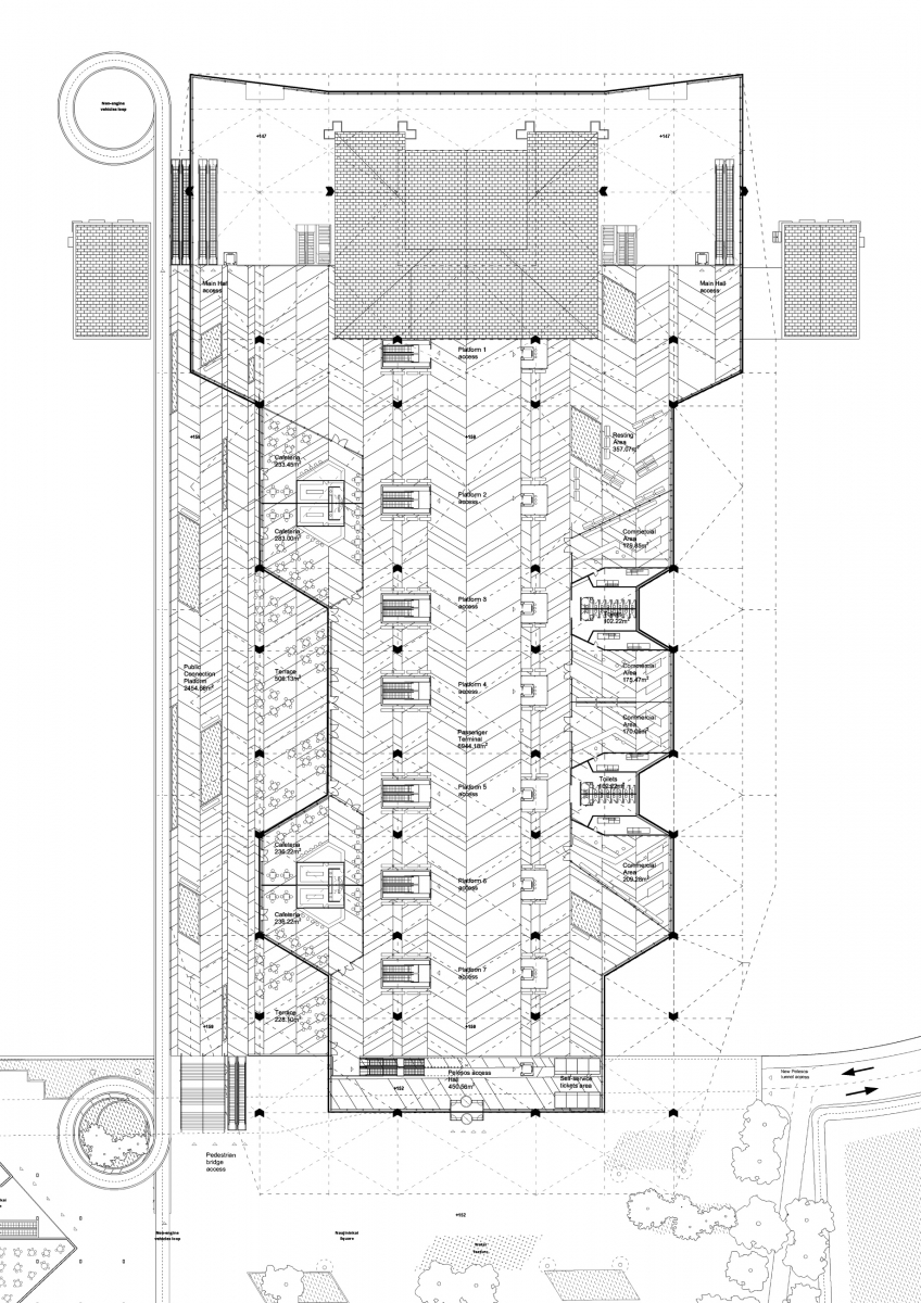 archiweb.cz - Vilnius Railway Station Complex, Central Station Square ...