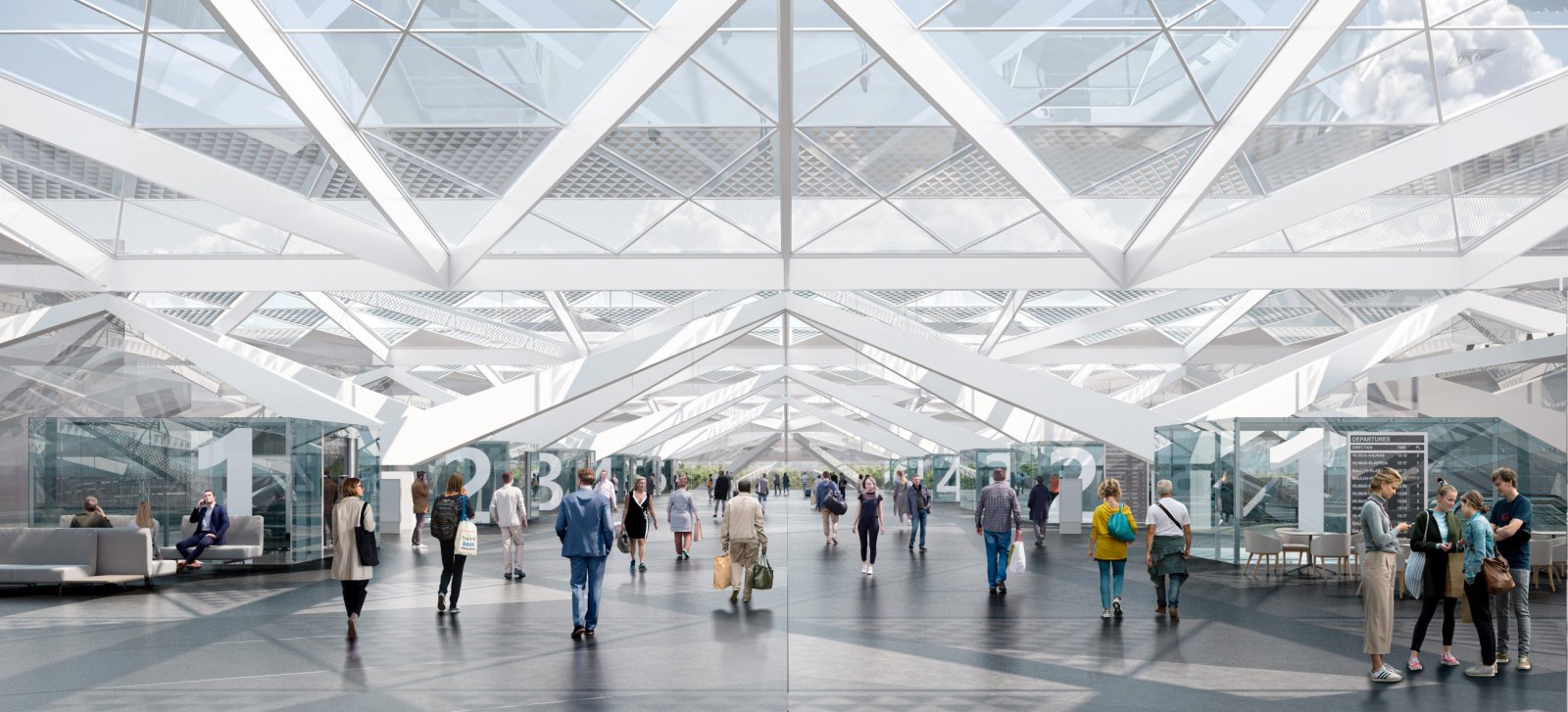 archiweb.cz - Vilnius Railway Station Complex, Central Station Square ...