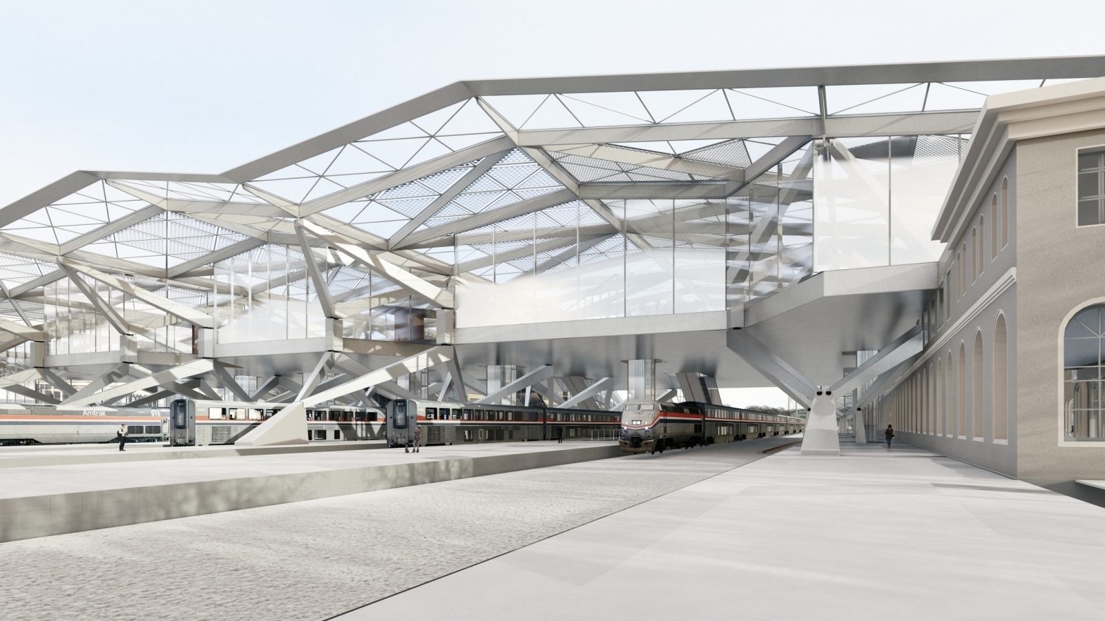 archiweb.cz - Vilnius Railway Station Complex, Central Station Square ...