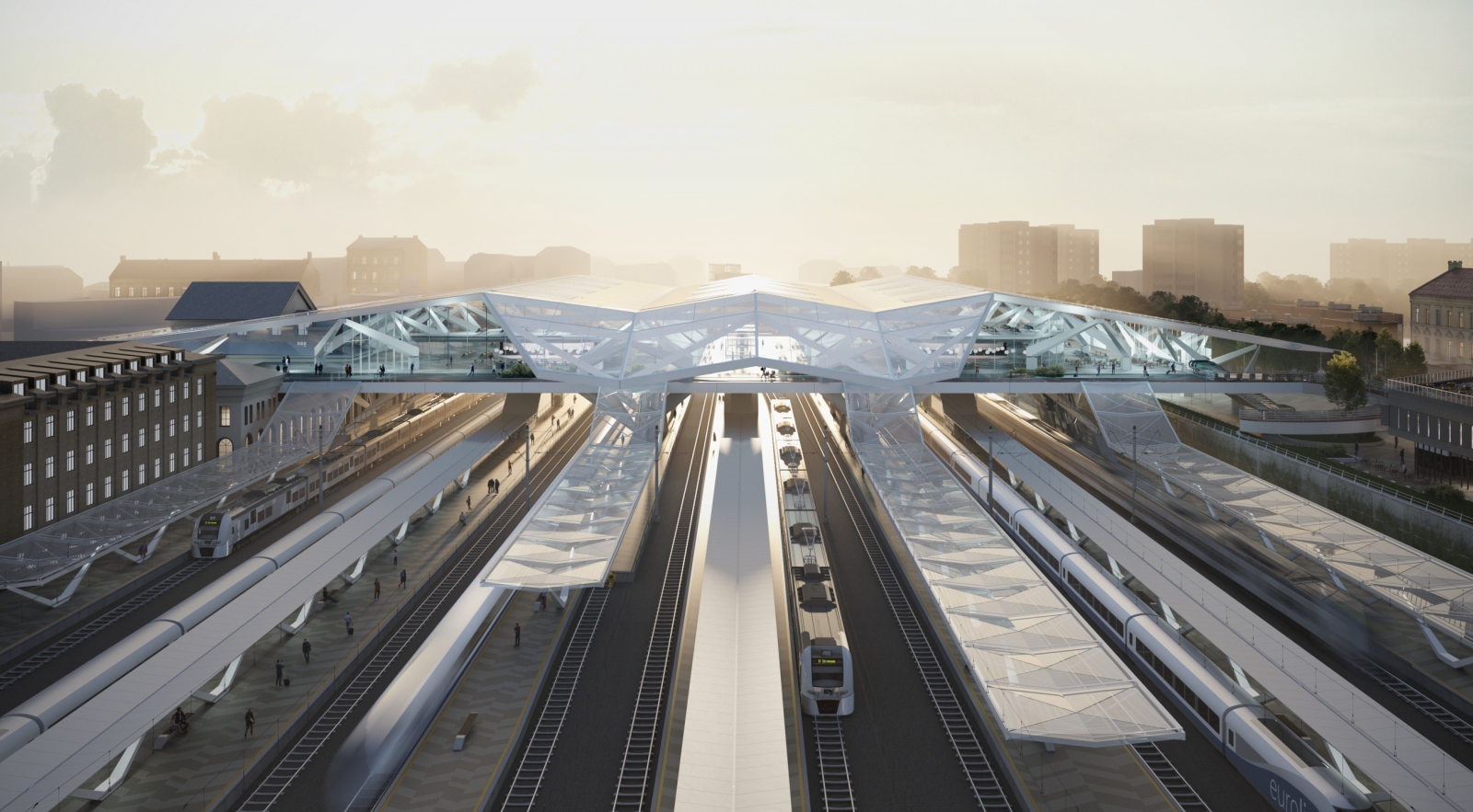archiweb.cz - Vilnius Railway Station Complex, Central Station Square ...