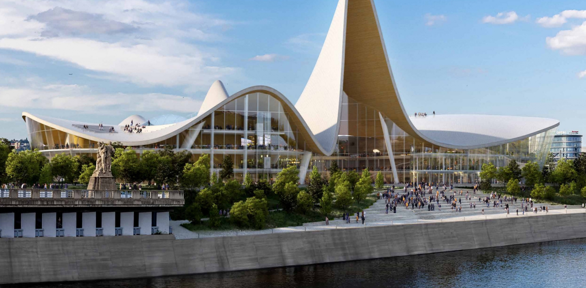 archiweb.cz - Vltavská filharmonie - soutěžní návrh