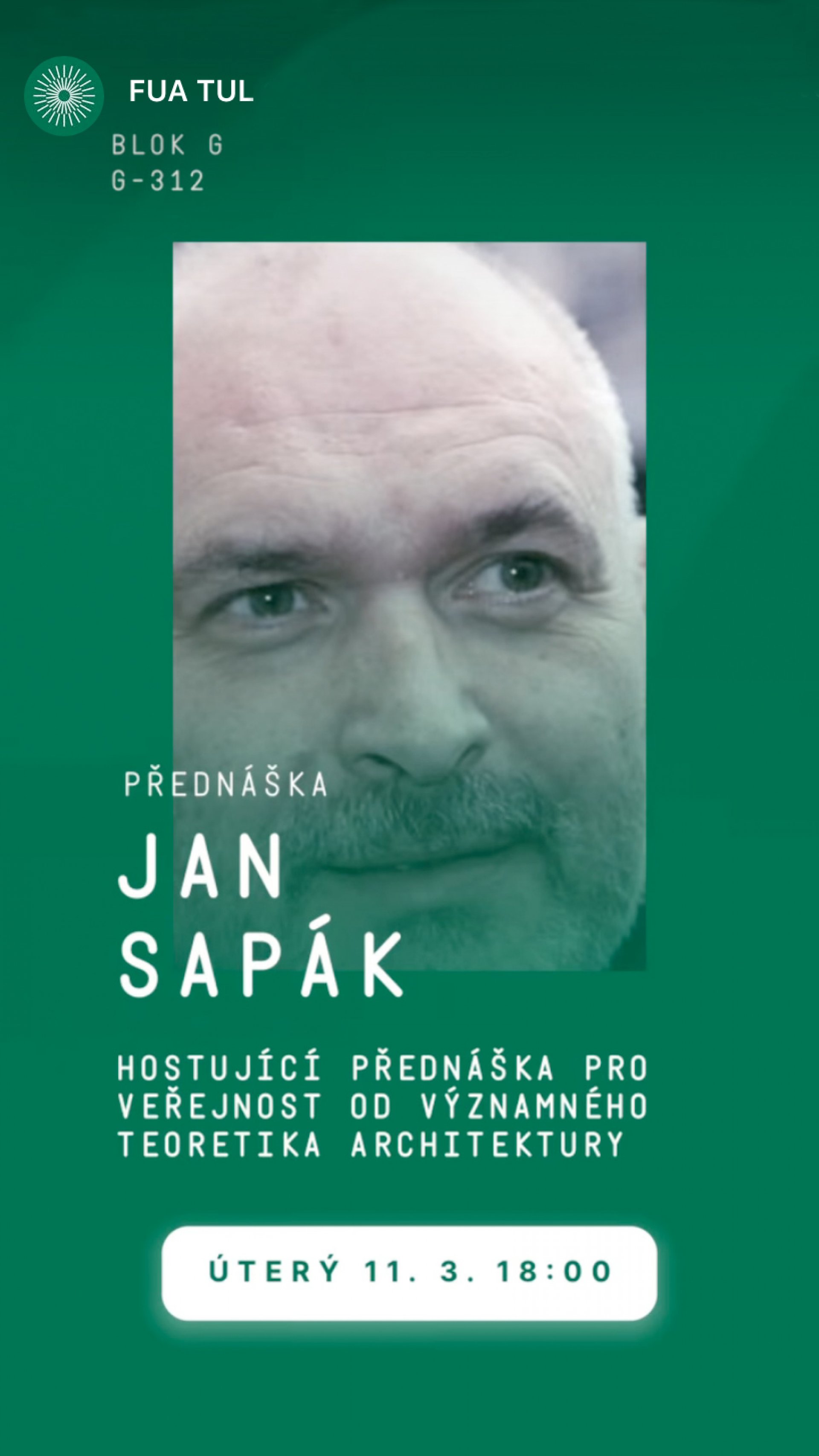 archiweb.cz - Jan Sapák - přednáška na FUA TUL